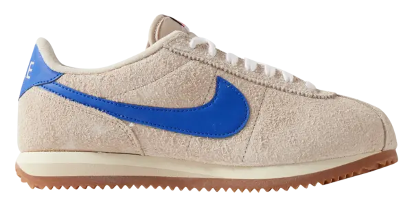 Nike Cortez Vintage Leather-trimmed Brushed-suede Sneakers - Neutrals