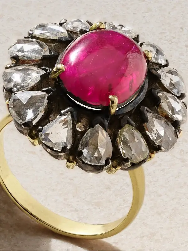 AMRAPALI LONDON Rajasthan 18-karat Diamond And Ruby Ring