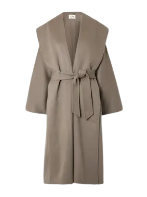 Tove Fenn Belted Wool-blend Wrap Coat