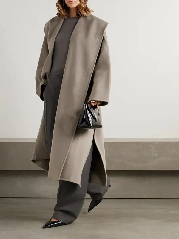 Tove Fenn Belted Wool-blend Wrap Coat