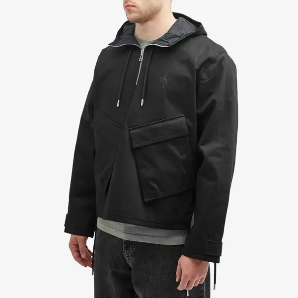 Jordan X Travis Scott Half Zip Jacket In Black - 40% Off