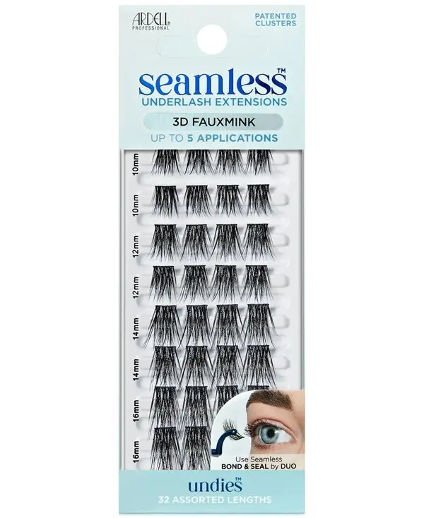 ARDELL Seamless Underlash Extensions 3d Faux Mink False Lashes Refill - No Color