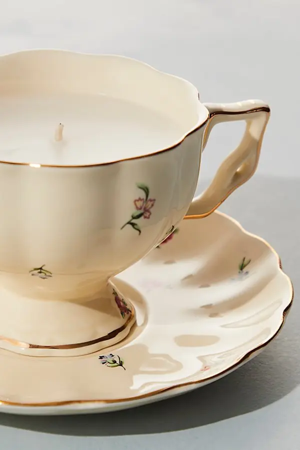 Free People Teacup Candle With Saucer