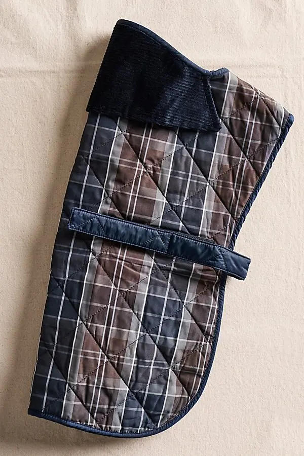 Barbour Tartan Dog Coat - Midnight Oak