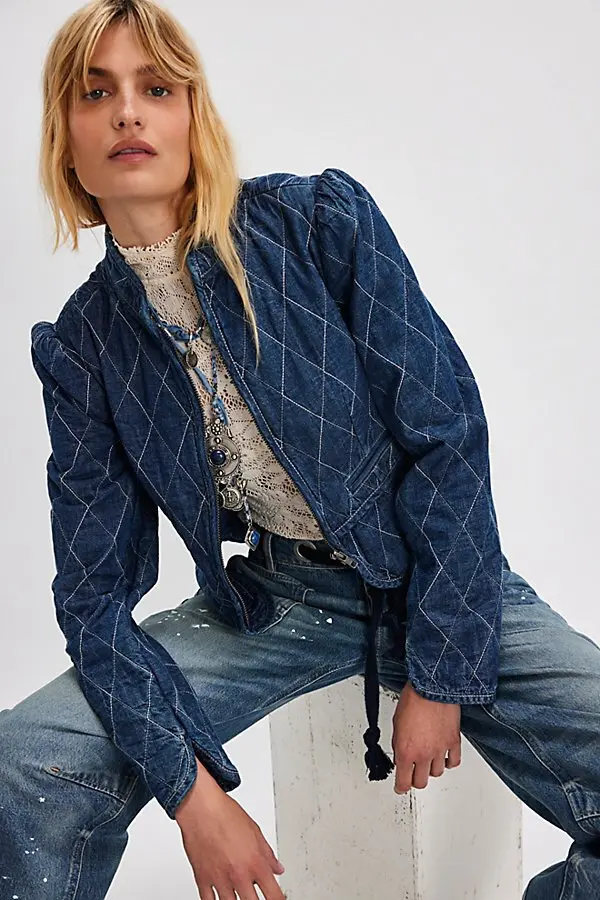 Free People Peggy Quilted Jacket