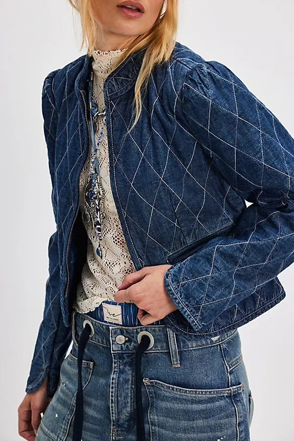Free People Peggy Quilted Jacket