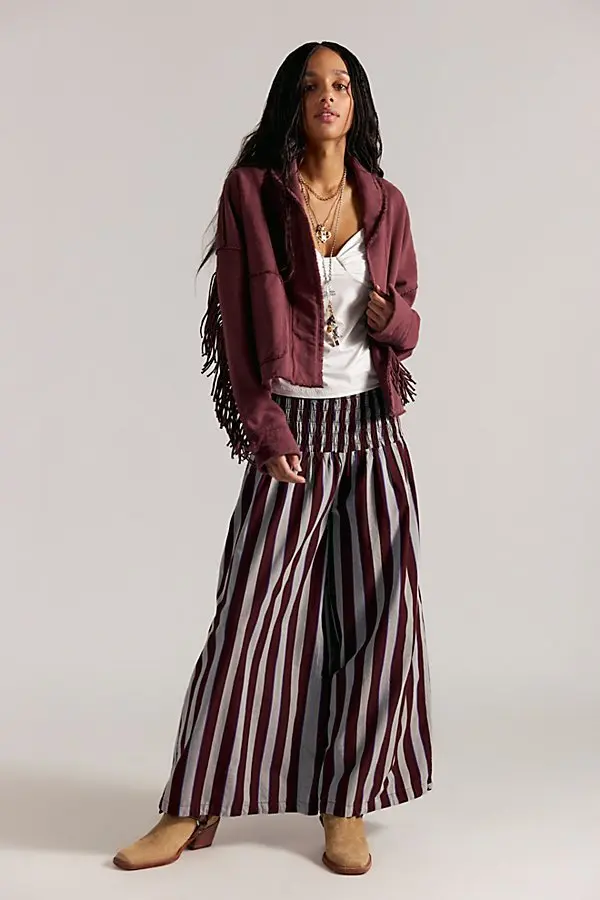 RAGABOND Wyatt Fringe Cardigan - Hickory