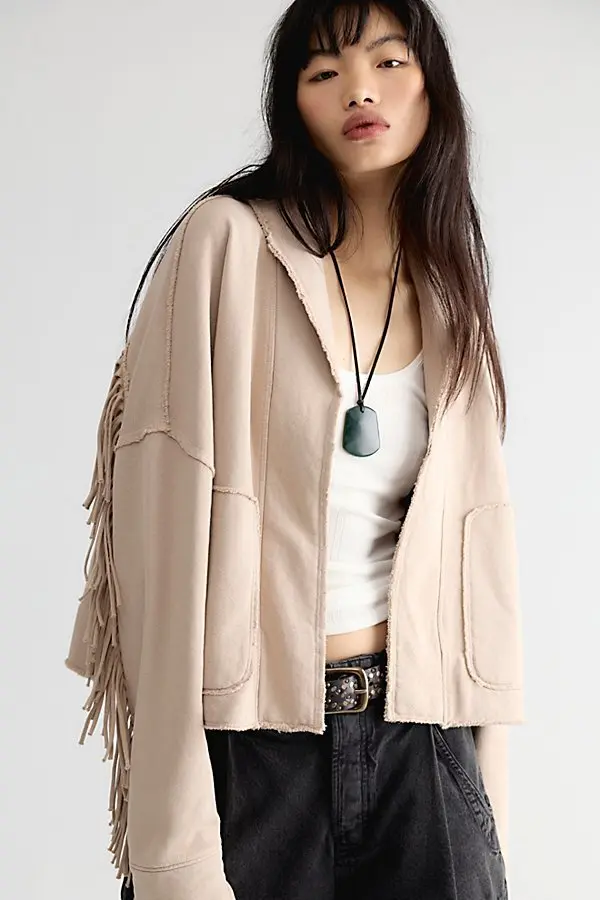 RAGABOND Wyatt Fringe Cardigan - Plaza