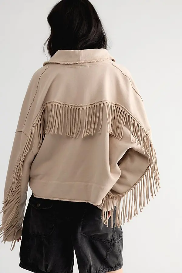 RAGABOND Wyatt Fringe Cardigan - Plaza