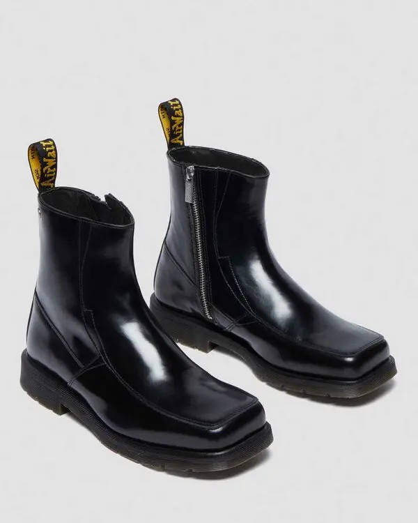 Dr. Martens Durrow Zip Leather Chelsea Boots In Black - 21% Off