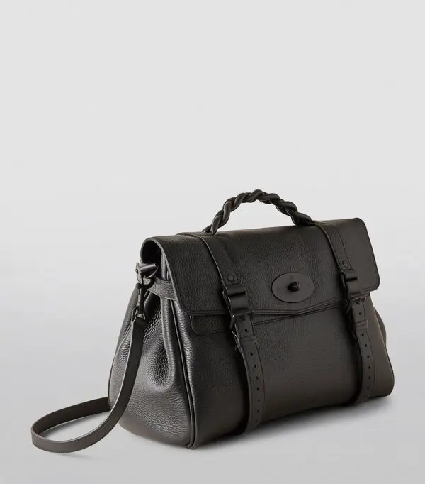 Mulberry Oversized Leather Alexa Crossbody Bag - Black
