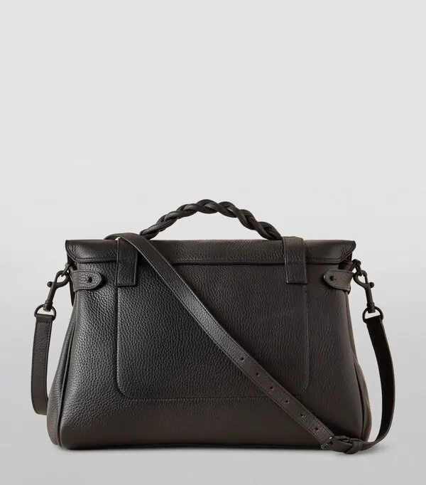 Mulberry Oversized Leather Alexa Crossbody Bag - Black