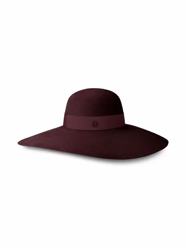 MAISON MICHEL Blanche Felt Capeline Hat - Red
