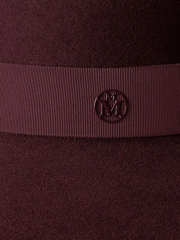 MAISON MICHEL Blanche Felt Capeline Hat - Red