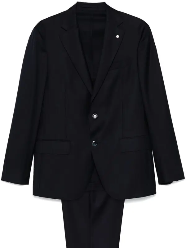LUIGI BIANCHI MANTOVA Virgin Wool Suit - Blue