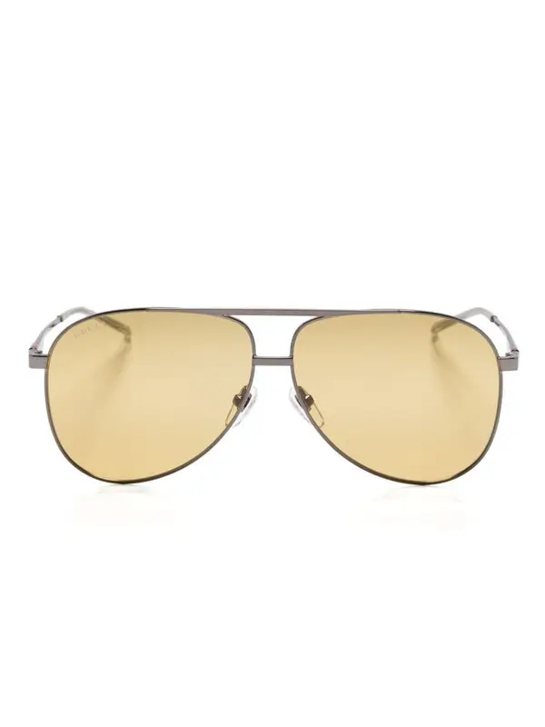 Gucci Pilot-frame Sunglasses - Grey