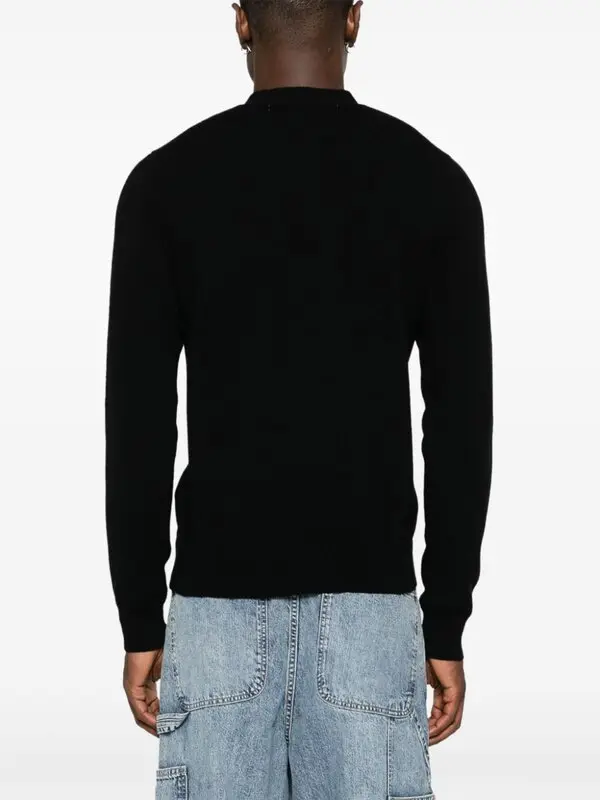 Play Comme Des Garcon Heart-patch Wool Cardigan