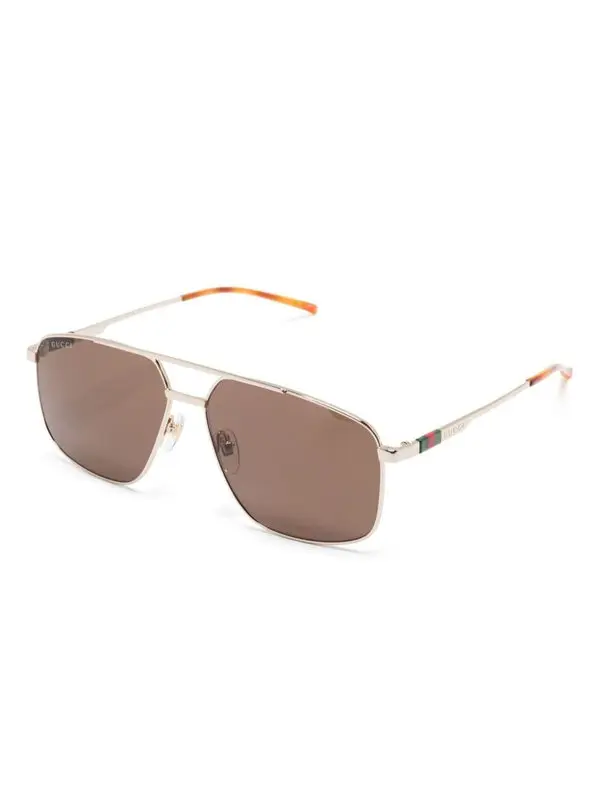 Gucci Pilot-frame Sunglasses - Gold