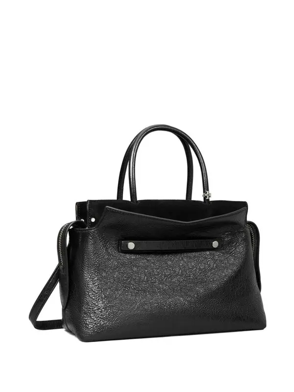Tory Burch Mercer Distressed Tote Bag - Black