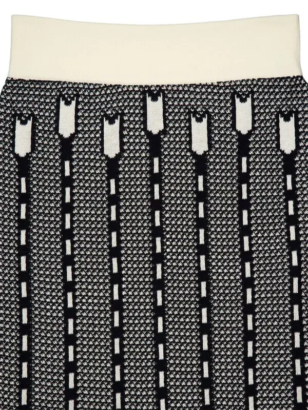 Johanna Ortiz Energy Matrix Midi Skirt - Black