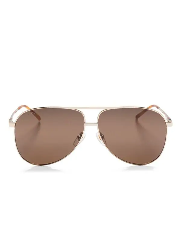Gucci Pilot-frame Sunglasses - Neutrals
