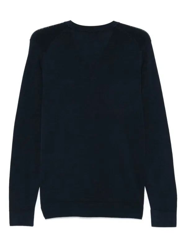 Sunspel Merino-wool Cardigan - Blue