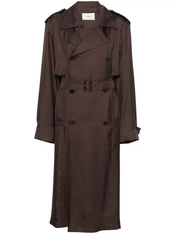 Saint Laurent Silk Trench Coat