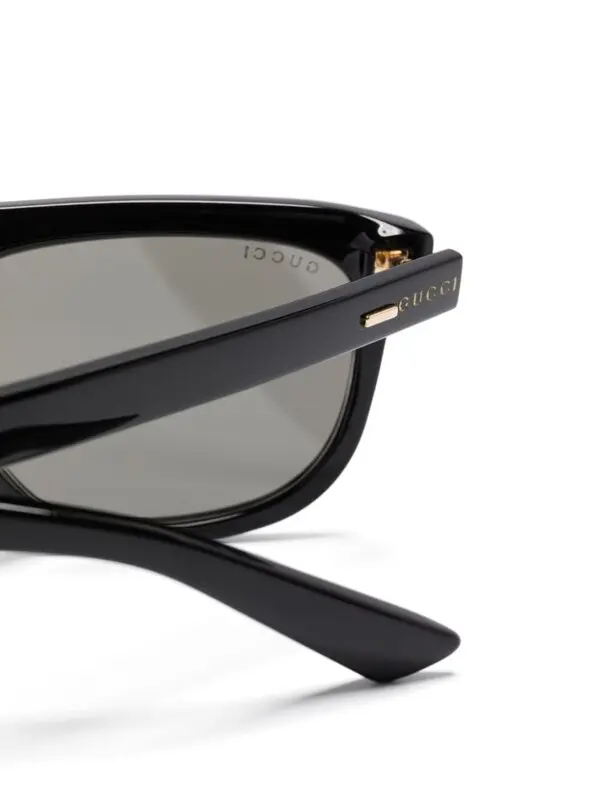 Gucci Oval-frame Sunglasses - Black