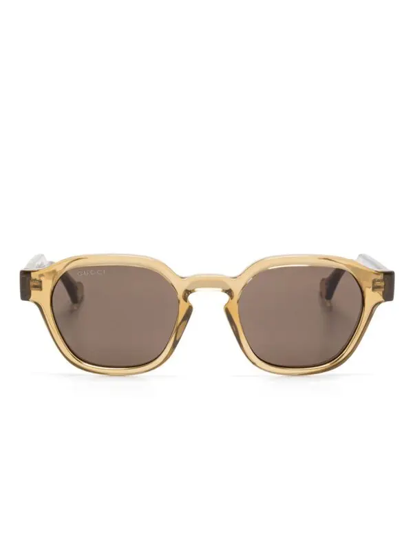 Gucci Square-frame Sunglasses - Brown
