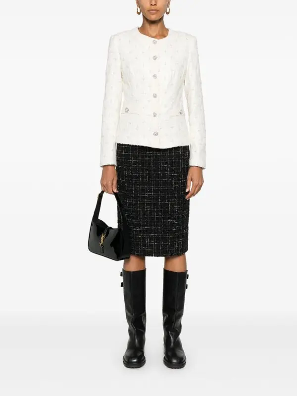 NISSA Embroidered Jacquard Jacket