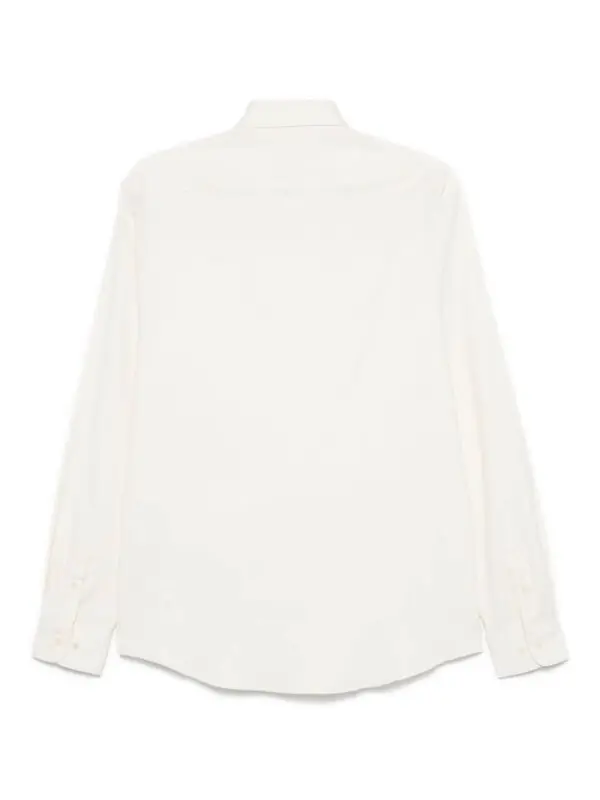 Sunspel Flannel Button-up Shirt - Neutrals