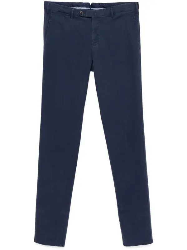 PT TORINO Slim-cut Chino Trousers - Blue