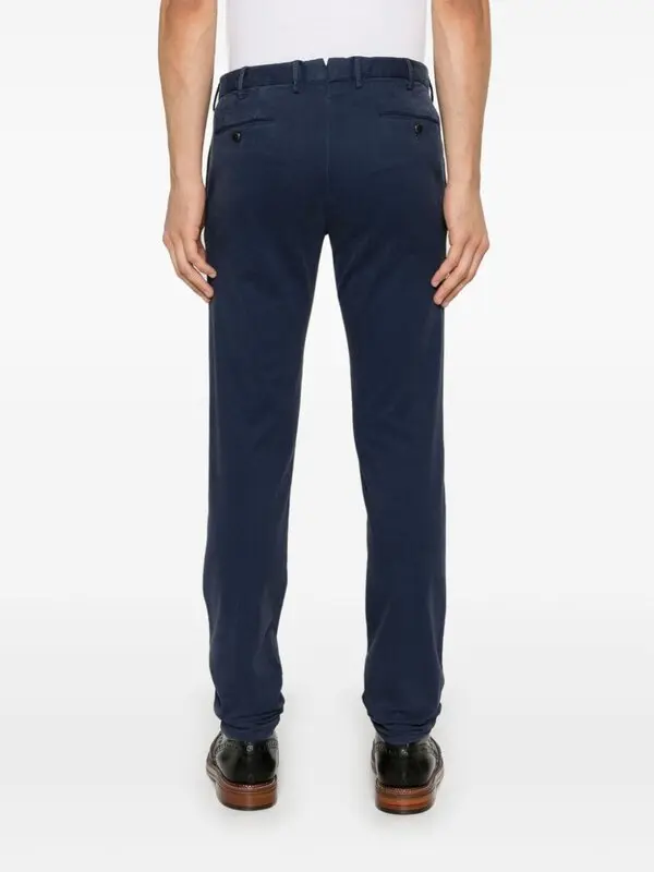 PT TORINO Slim-cut Chino Trousers - Blue