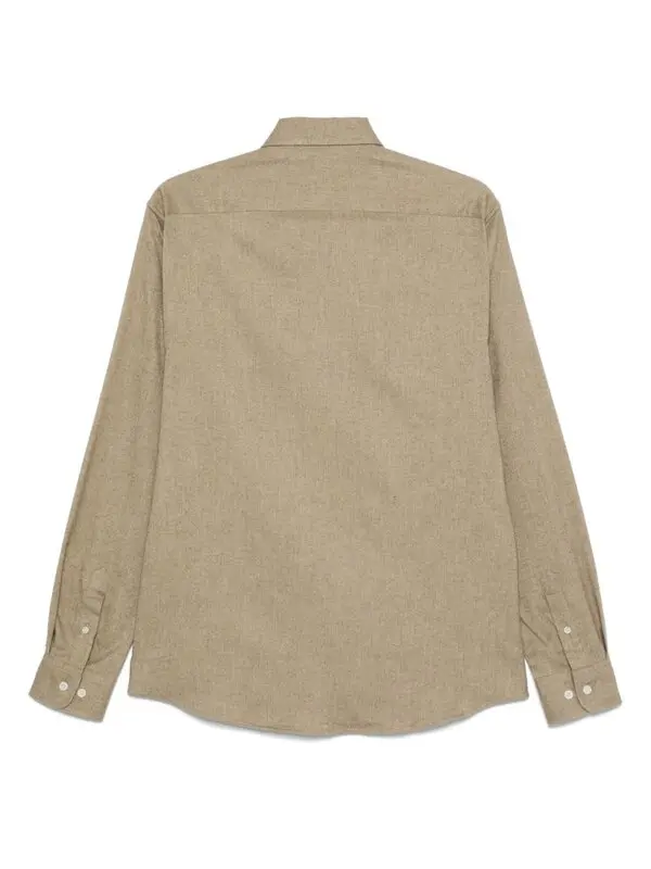 Sunspel Flannel Button-up Shirt - Neutrals