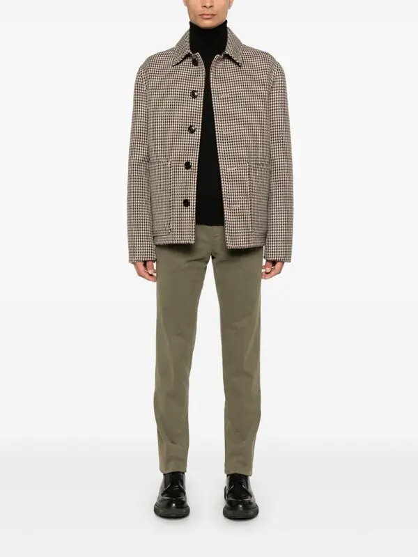 PT TORINO Slim-cut Chino Trousers - Green