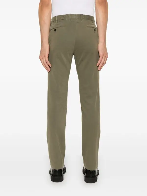 PT TORINO Slim-cut Chino Trousers - Green