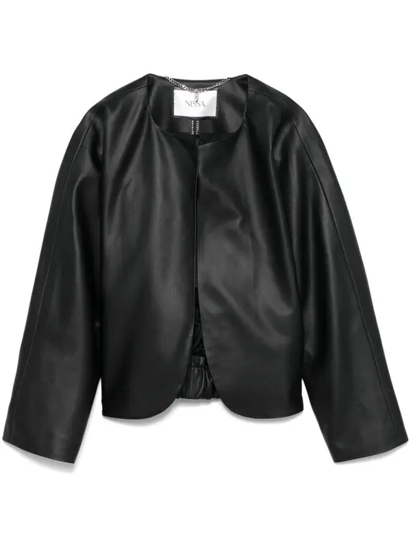 NISSA Faux-leather Jacket