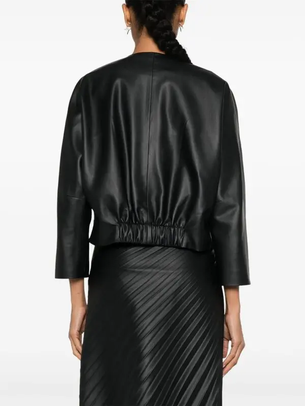 NISSA Faux-leather Jacket