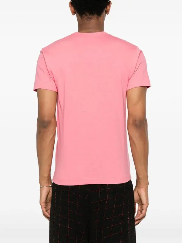 Play Comme Des Garcon Heart-print T-shirt - Pink