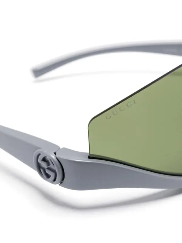 Gucci Shield-frame Sunglasses - Grey