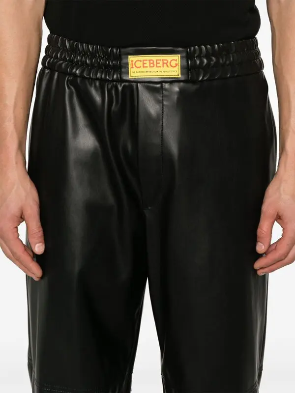 Iceberg Faux-leather Trousers