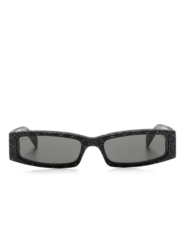 Gucci Rectangle-frame Sunglasses - Grey