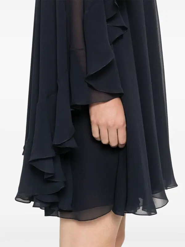 Chloé Silk Mini Dress With Cape