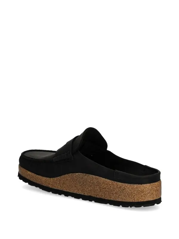 BIRKENSTOCK Suede Slippers - Black