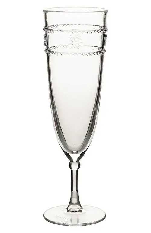 JULISKA Isabella Set Of 4 Acrylic Champagne Flutes - Clear
