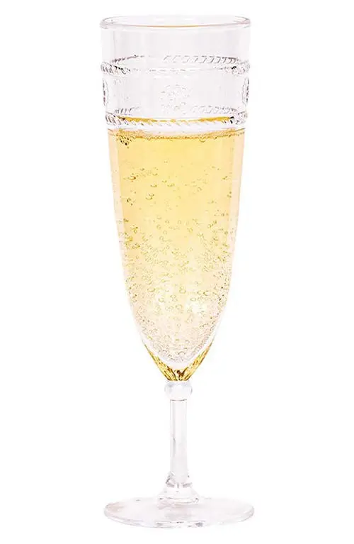 JULISKA Isabella Set Of 4 Acrylic Champagne Flutes - Clear