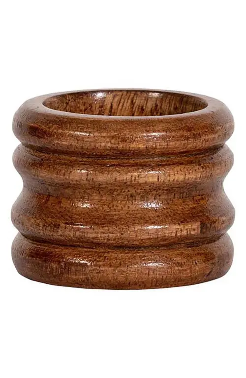 JULISKA Bilbao Set Of 4 Wood Napkin Rings
