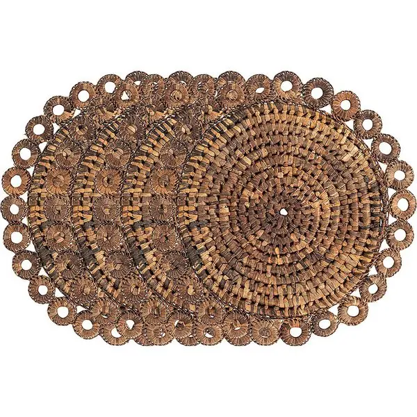 JULISKA Rustic Ring Set Of 4 Placemats - Natural