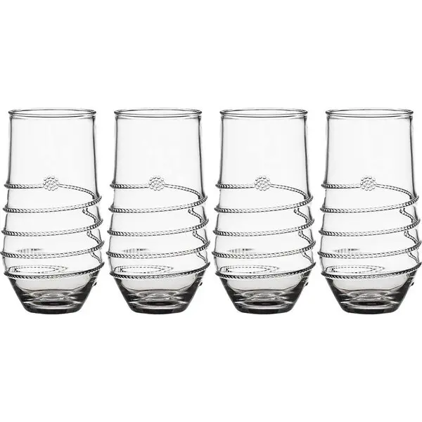 JULISKA Amalia Acrylic Set Of 4 Large Tumblers - Clear