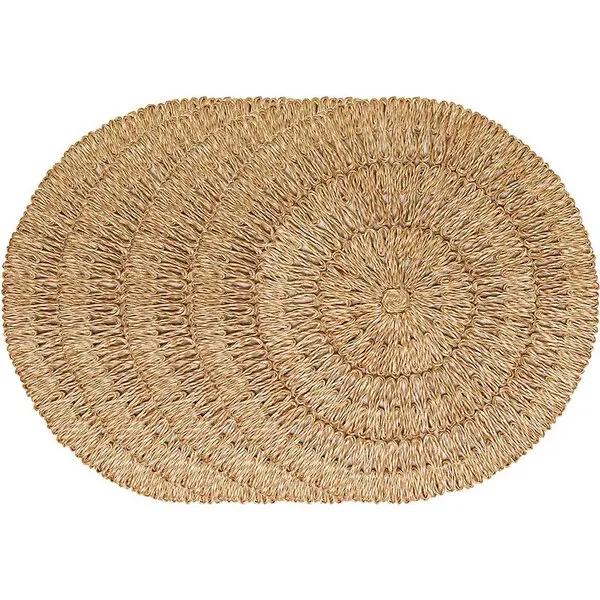 JULISKA Set Of 4 Straw Loop Placemats - Natural